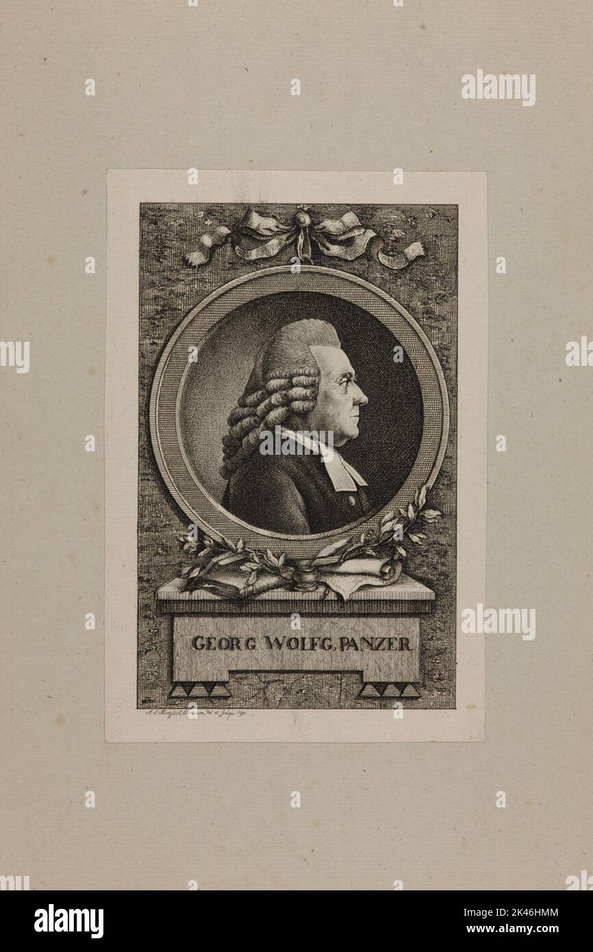 Portrait of Georg Wolfgang Panzer Stock Photo - Alamy