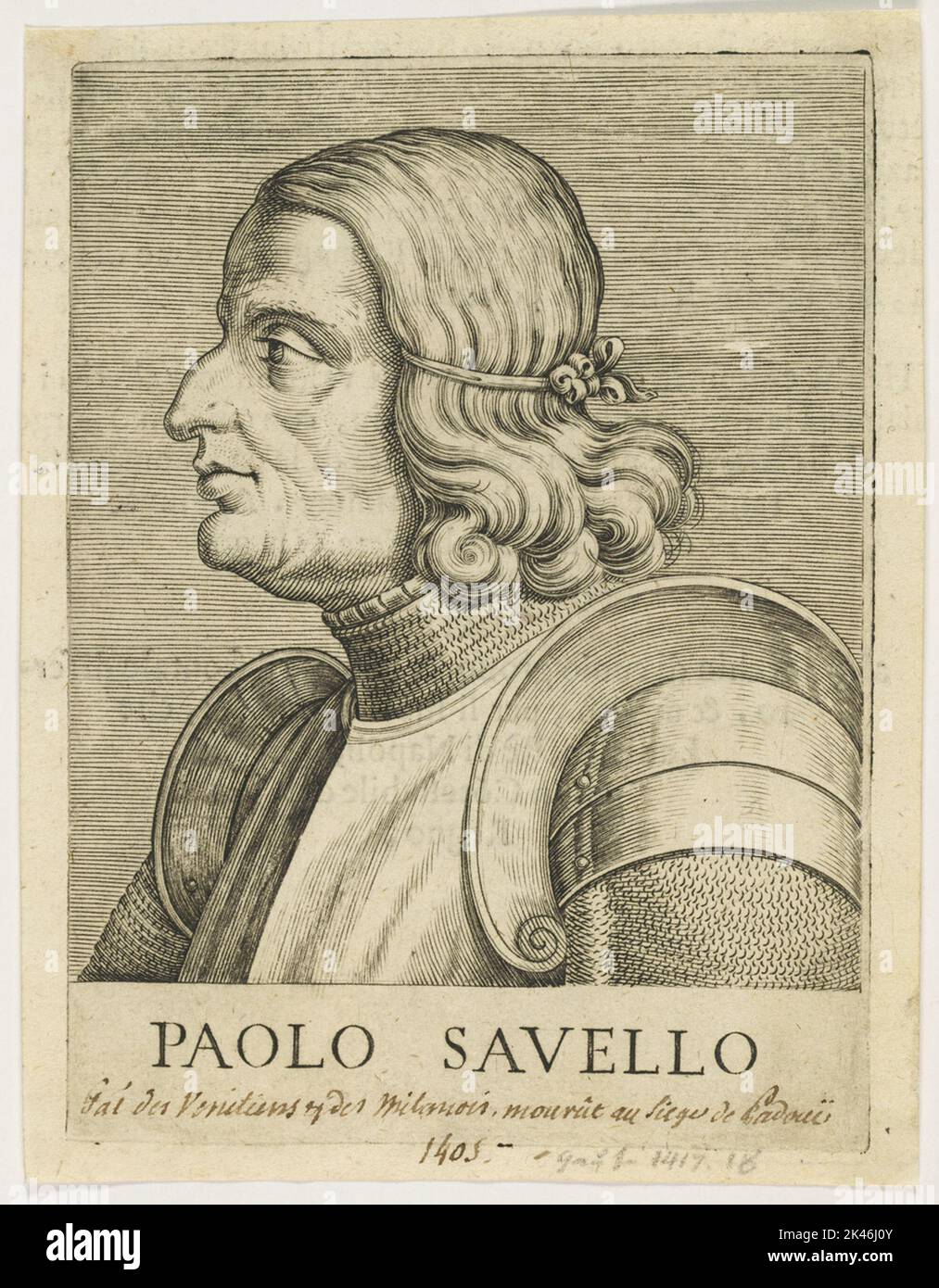 Portrait of the Paolo Savello Stock Photo - Alamy