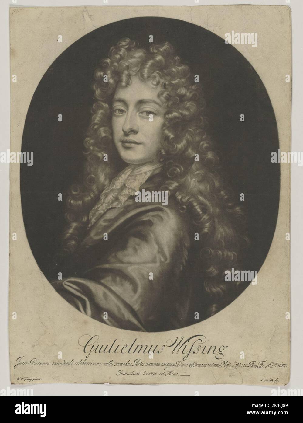 Portrait of Guilielmus Wissing Stock Photo - Alamy