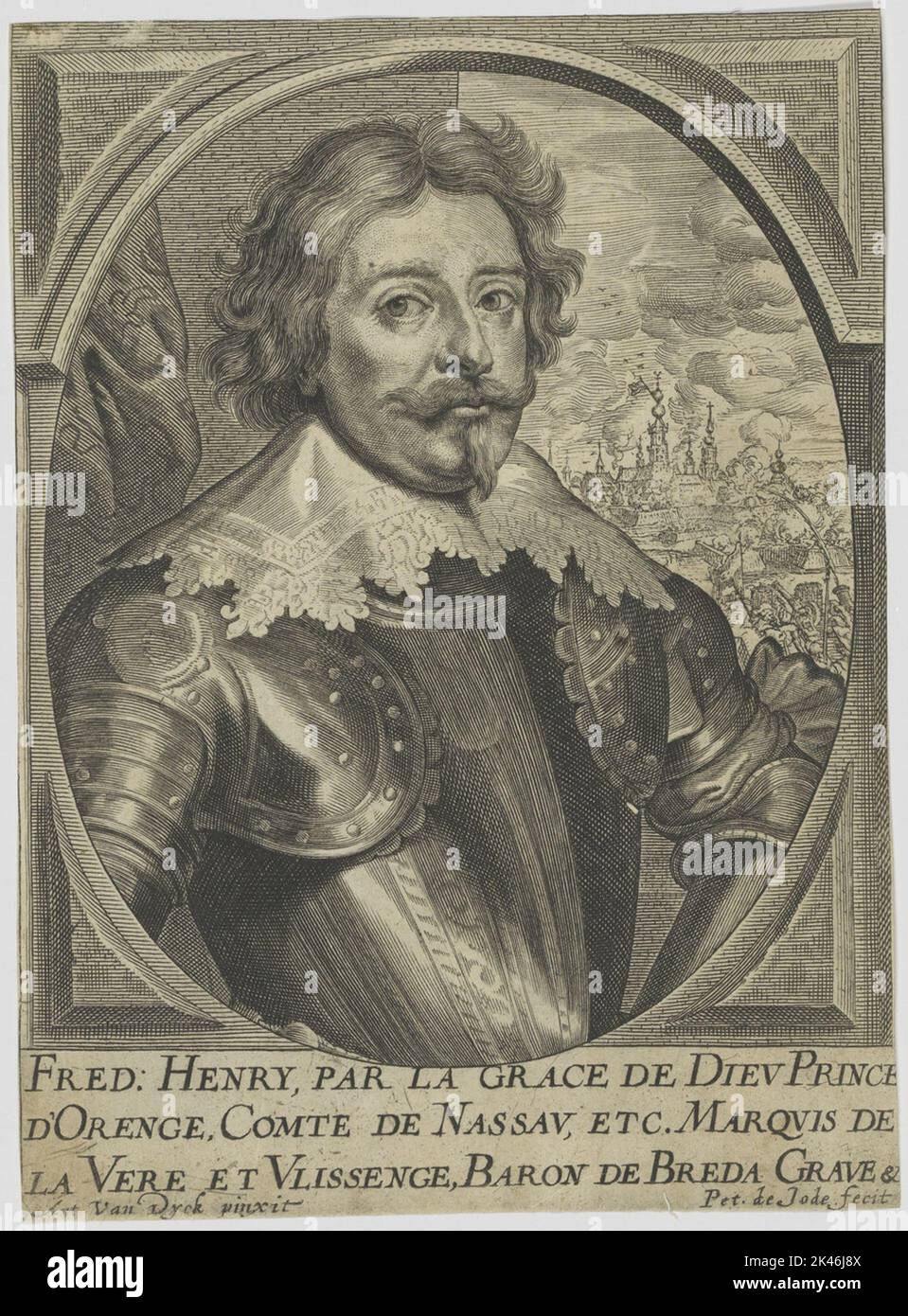 Portrait of the Fred. Henry, Prince d'Orenge Stock Photo - Alamy