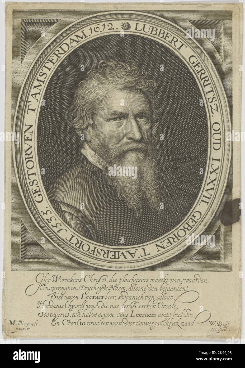 Portrait of Lubbert Gerritsz Stock Photo - Alamy