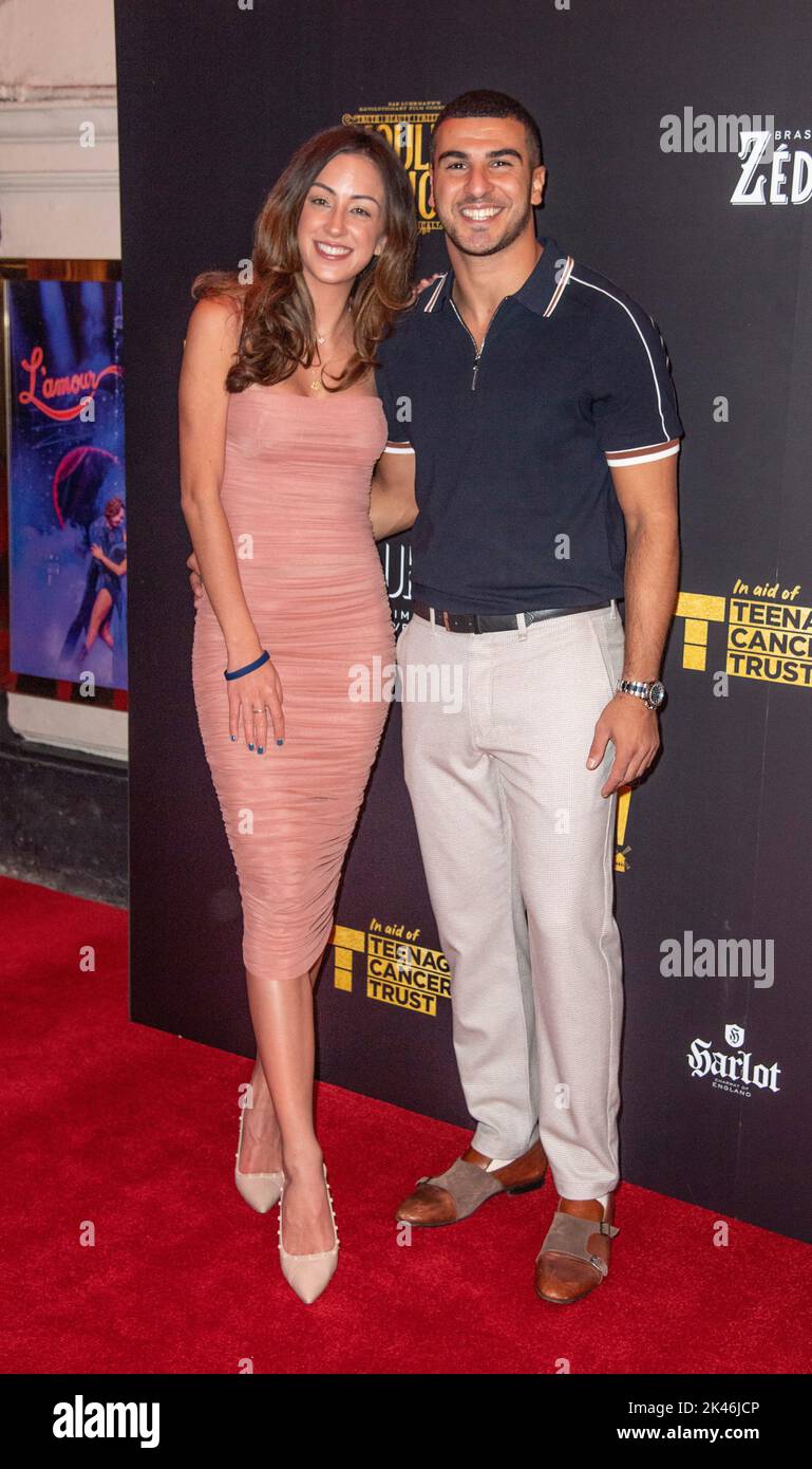 London, UK. Adam Gemili and Girlfriend at the Moulin Rouge - Musical ...