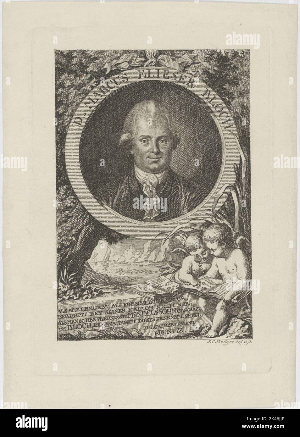 Portrait of the Marcus Eliser Bloch Stock Photo - Alamy