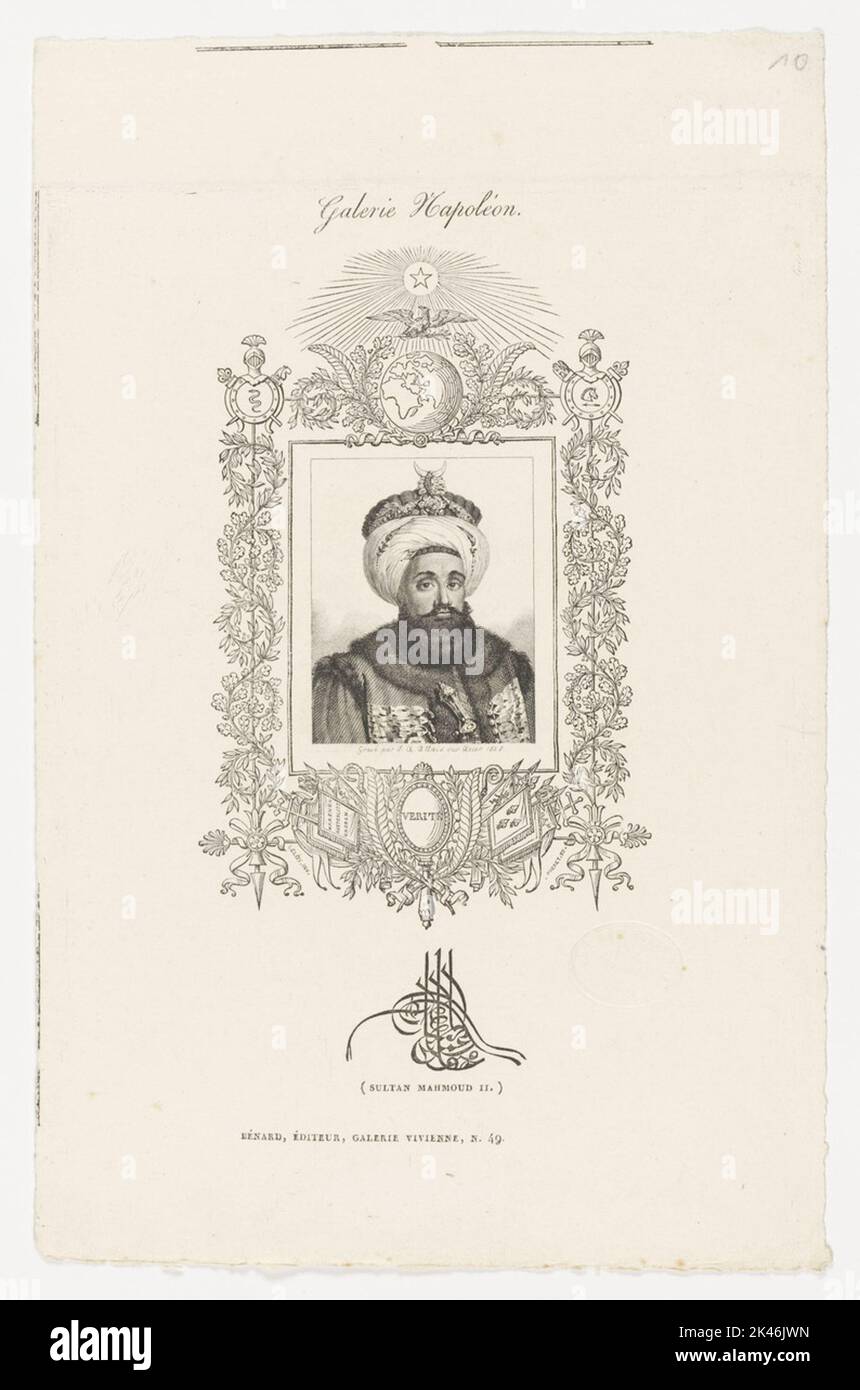 Portrait of Sultan Mahmoud II Stock Photo - Alamy