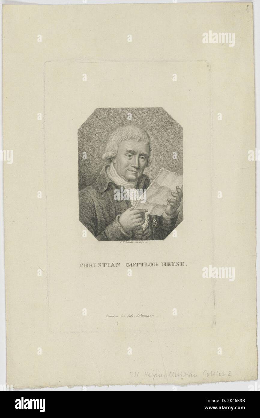 Heyne christian gottlob hi-res stock photography and images - Alamy