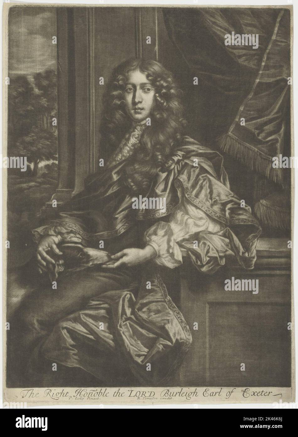 Portrait of the Lord Burleigh Earl of Exeter Stock Photo - Alamy
