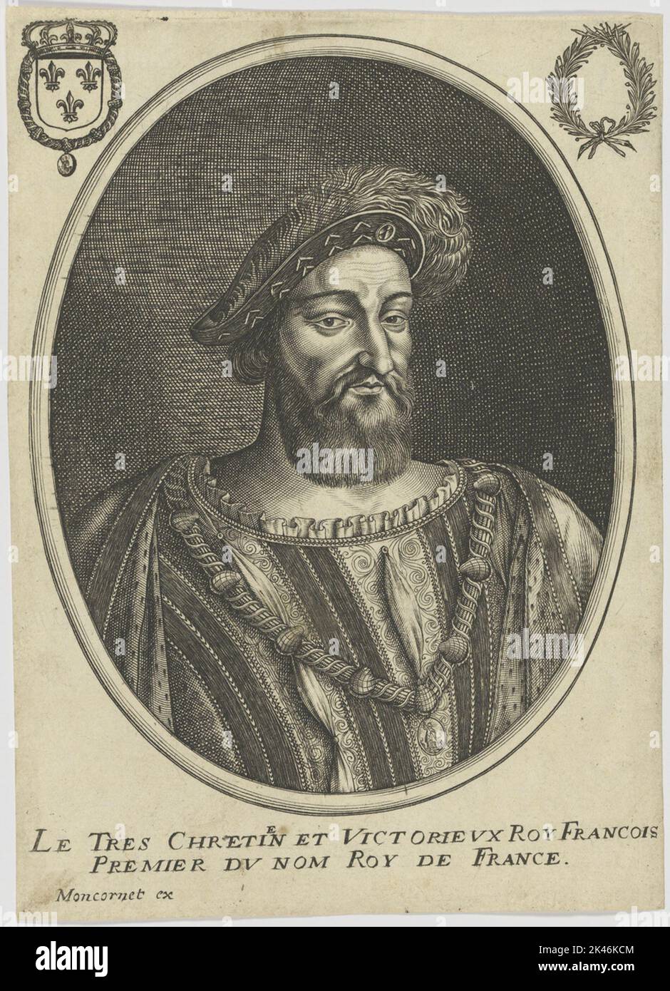 Portrait of Francois I., King of France Stock Photo - Alamy