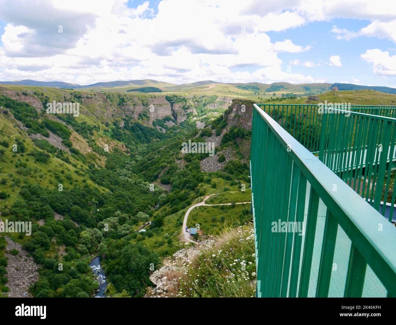 Viewing platform at Dashbashi Canyon, Georgia. High quality photo Stock ...
