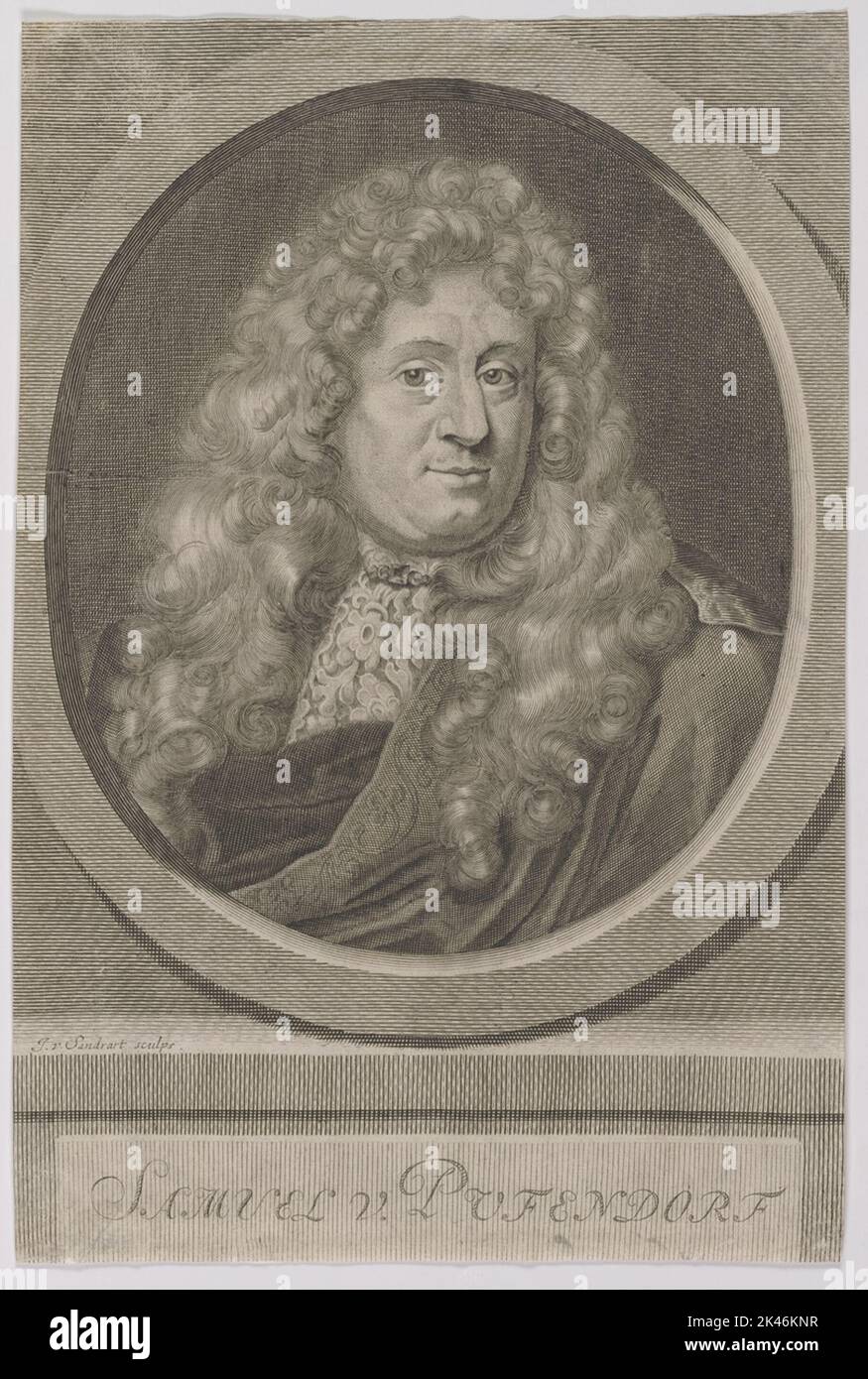 Portrait of Samuel Pufendorf Stock Photo - Alamy
