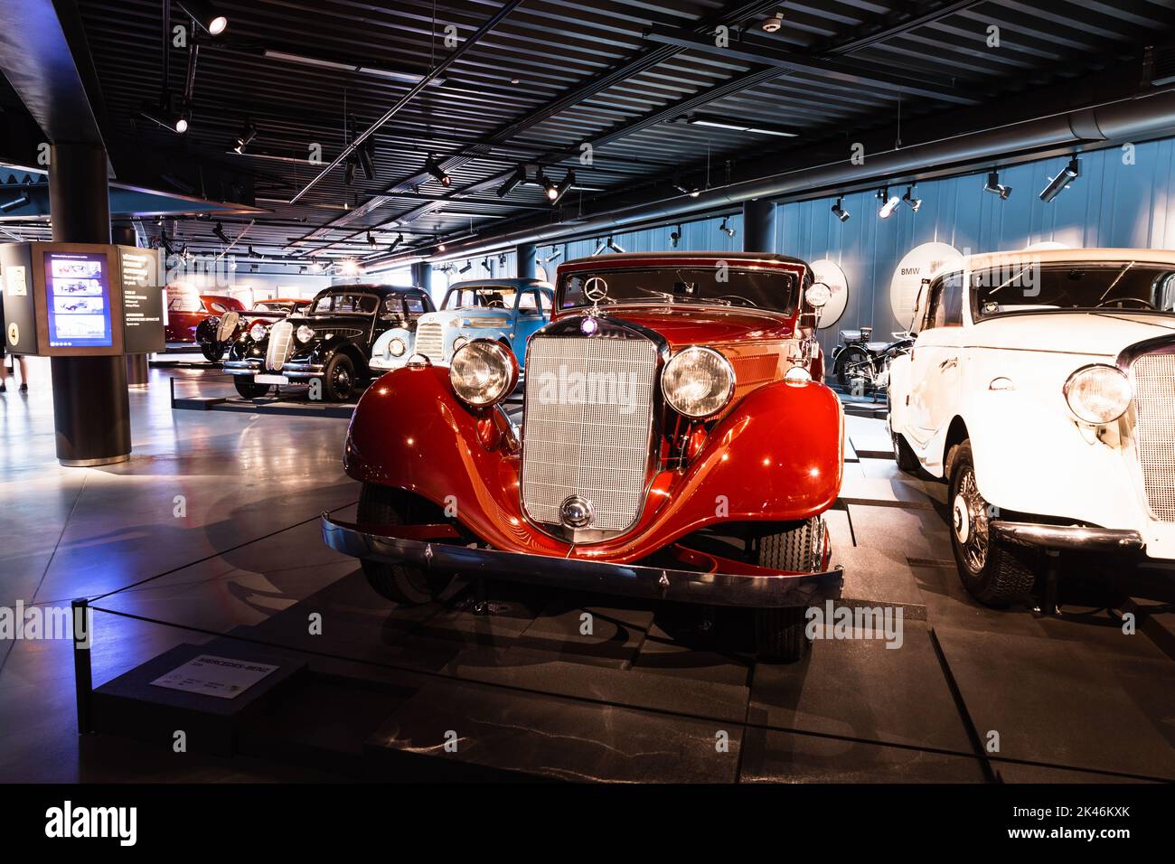 Mercedes-Benz 320 - Classic retro car. Riga motor museum. Riga, Latvia ...
