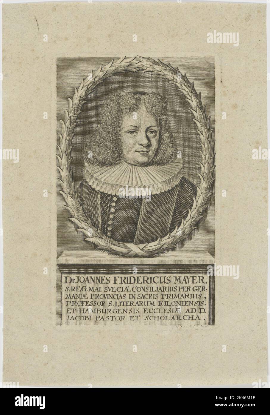 Bildnis des Joannes Friedrich Mayer Stock Photo - Alamy