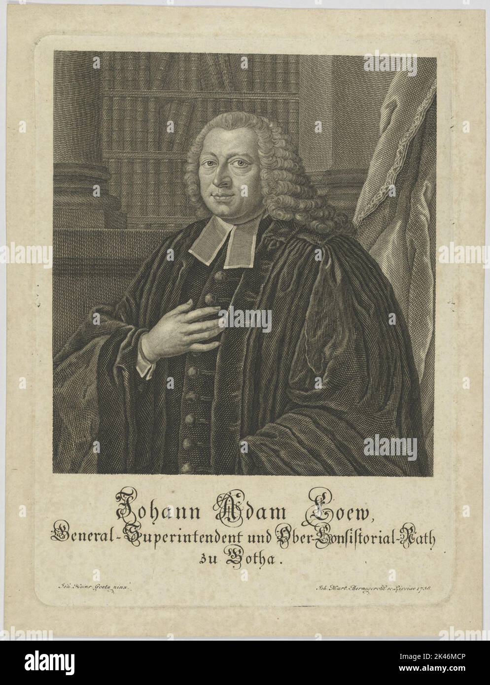 Portrait of Johann Adam Loew Stock Photo - Alamy