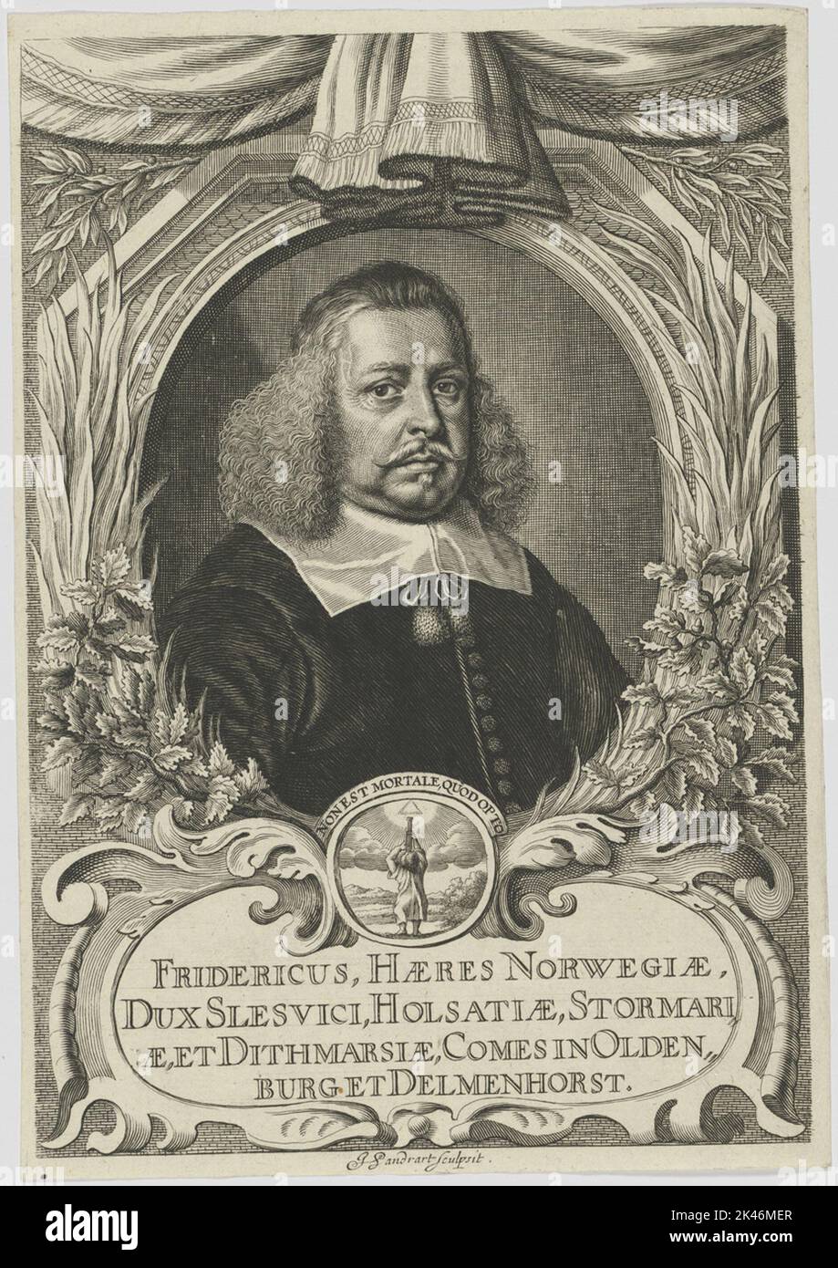 Bildnis Des Friedrich, heir Norwegiae, chief Slesvici, Holstein Stock ...