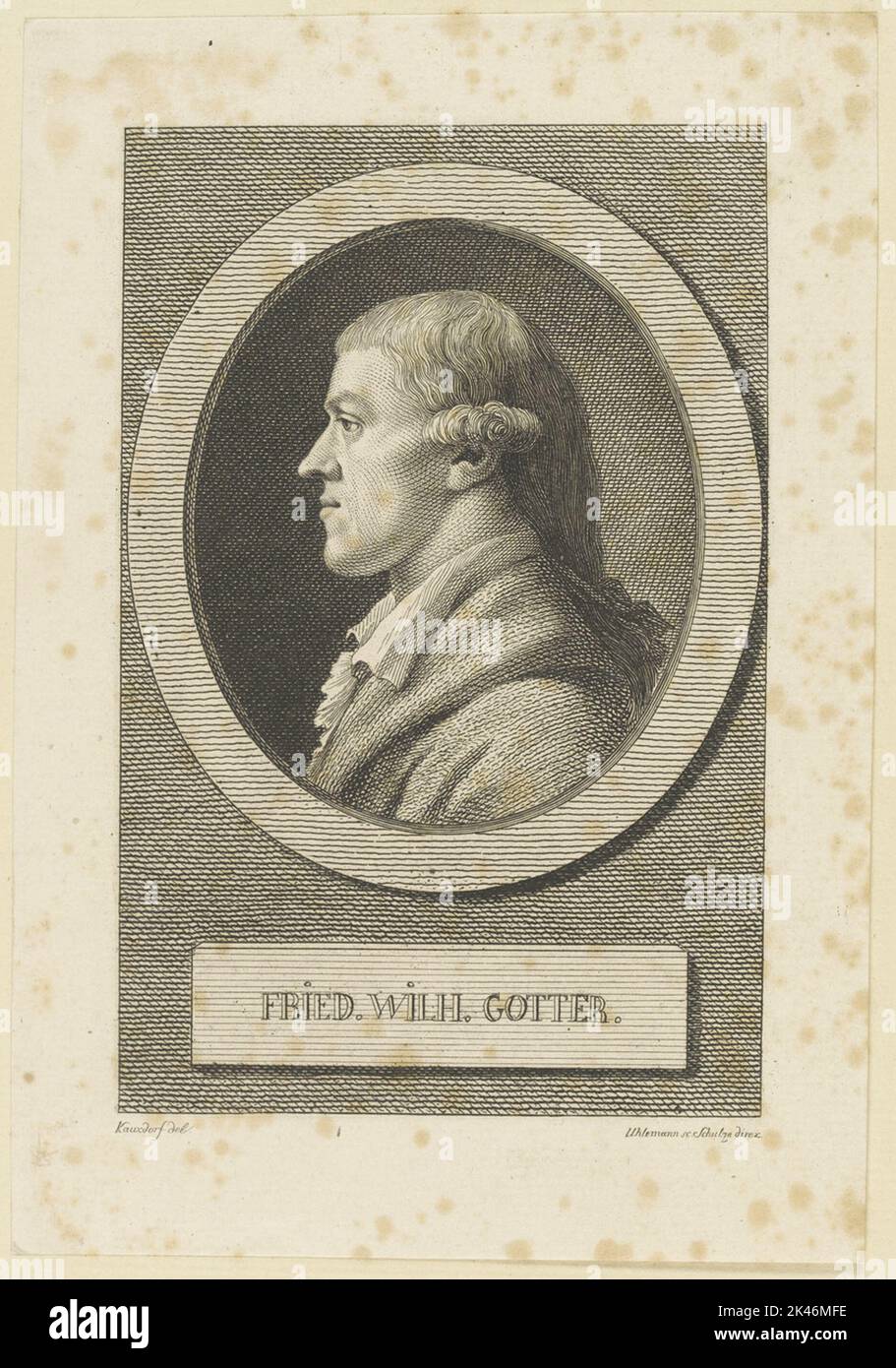 Portrait of Fried. Wilh. God Stock Photo - Alamy