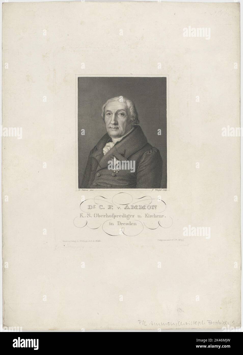 Portrait of the C. F. of Ammon Stock Photo - Alamy