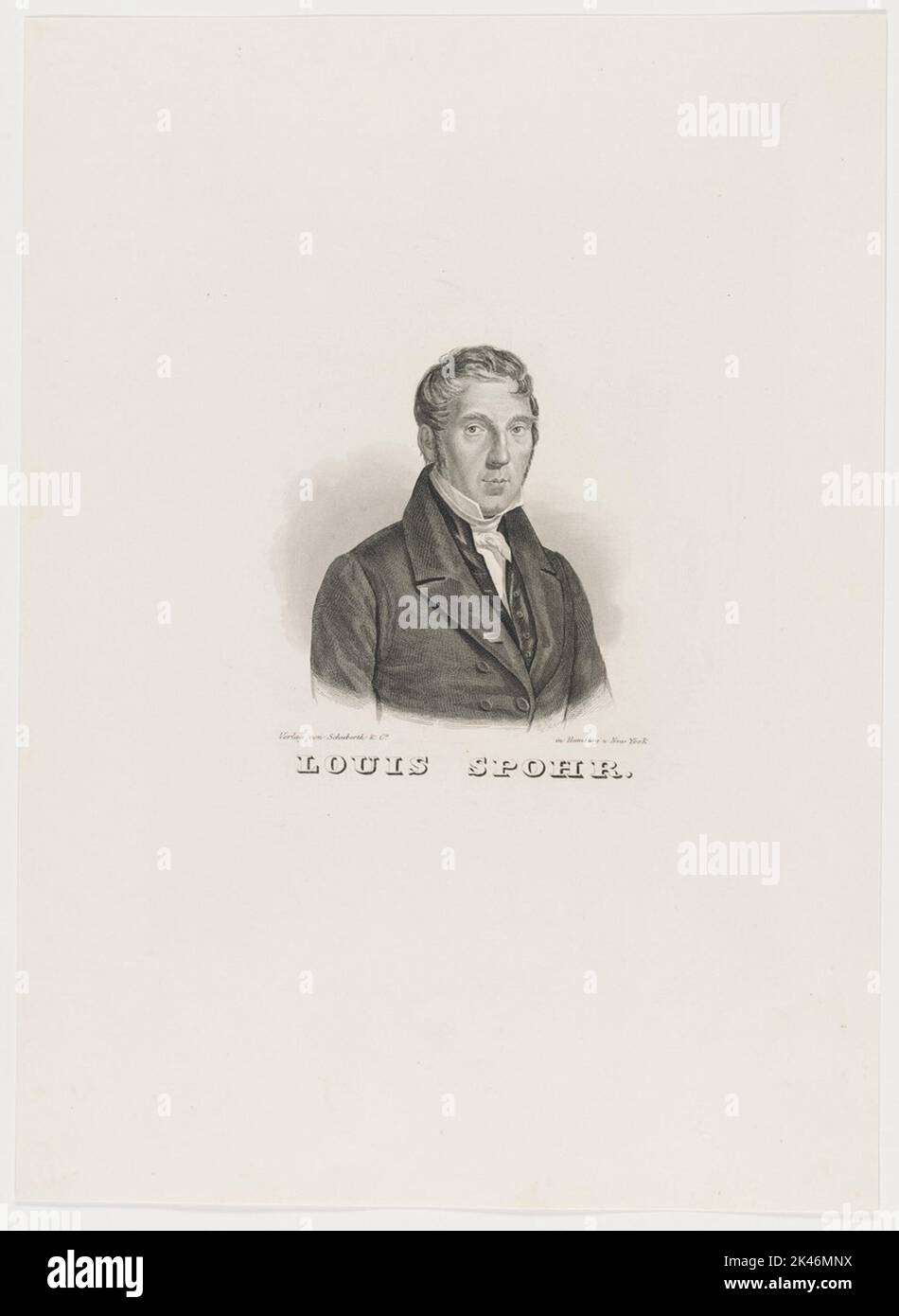 Portrait of the Louis Spohr Stock Photo - Alamy