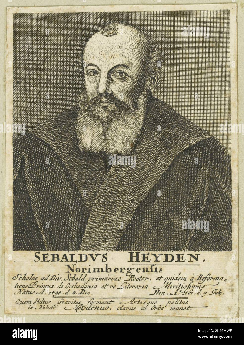 Portrait of Sebaldvs Heyden Stock Photo - Alamy