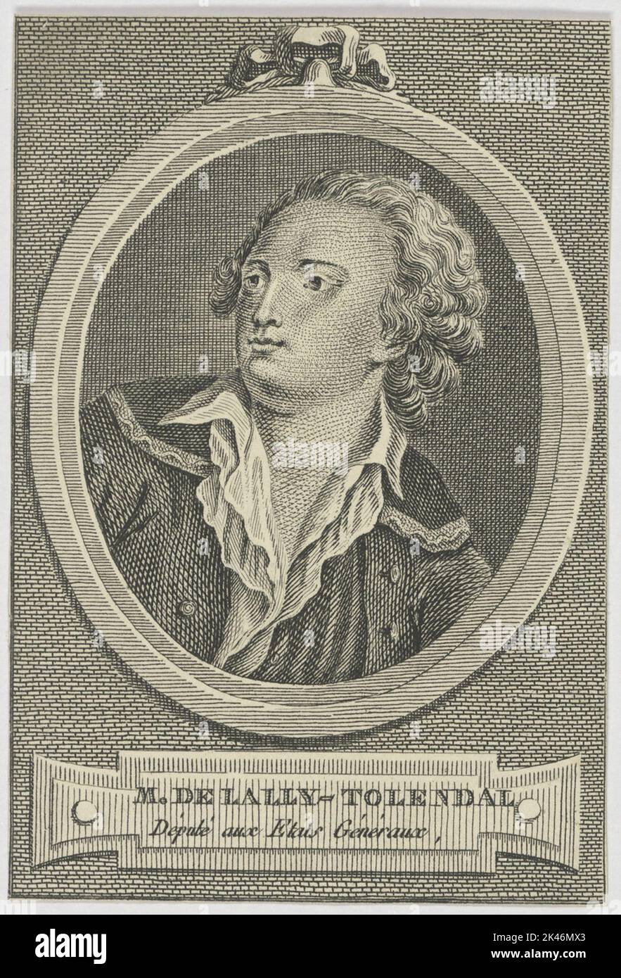Portrait of the de Lally-Tolendal Stock Photo - Alamy