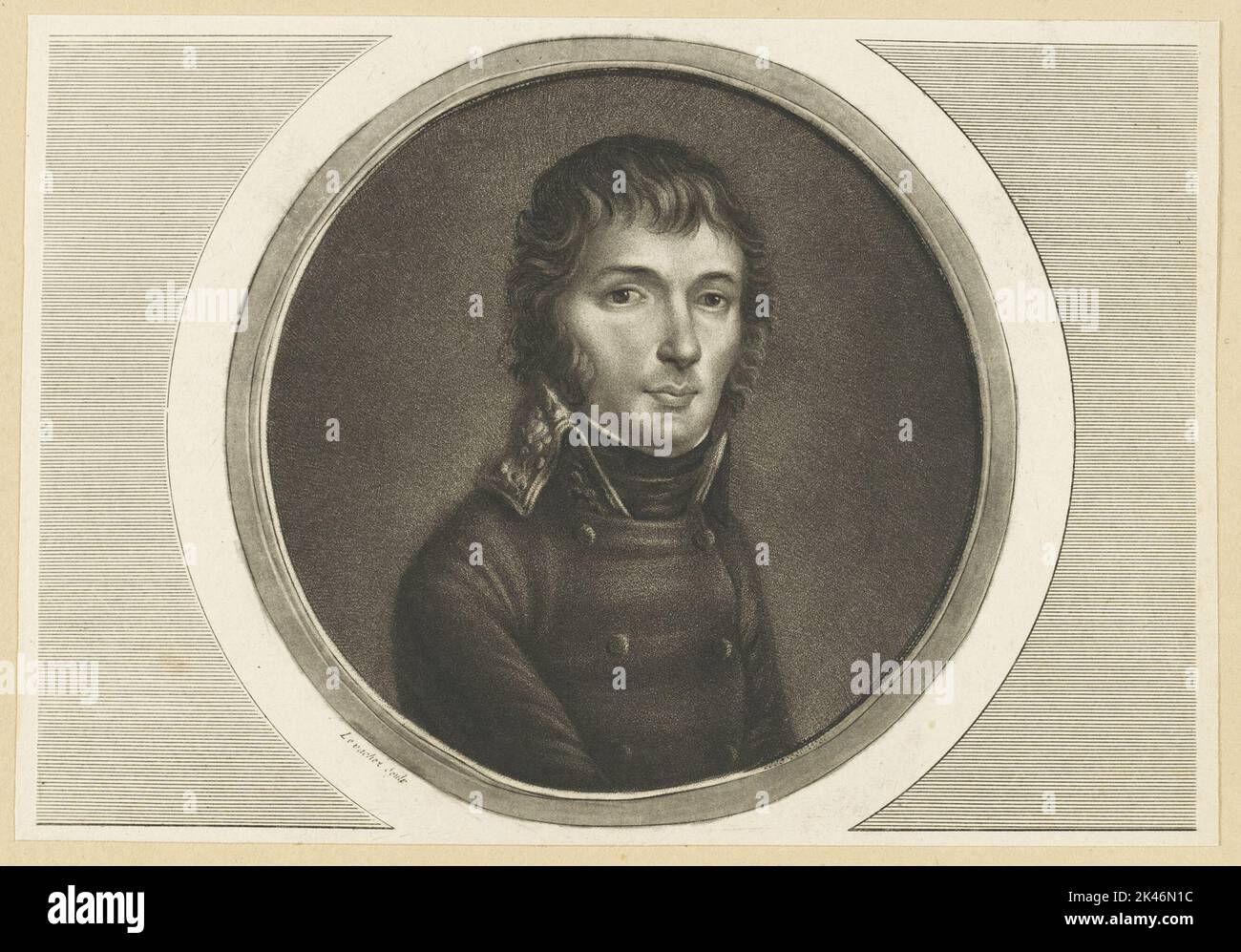 Portrait of an unknown Napoleonic officer Stock Photo - Alamy