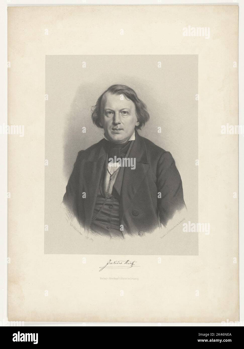 Portrait of Julius Rietz Stock Photo - Alamy