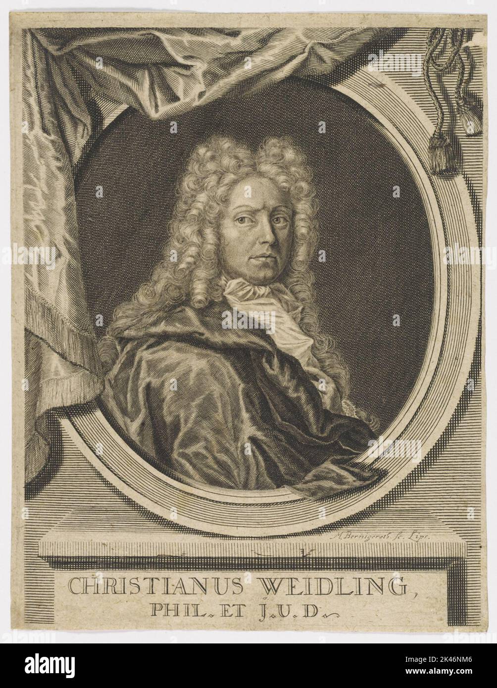Portrait of Christianus Weidling Stock Photo - Alamy