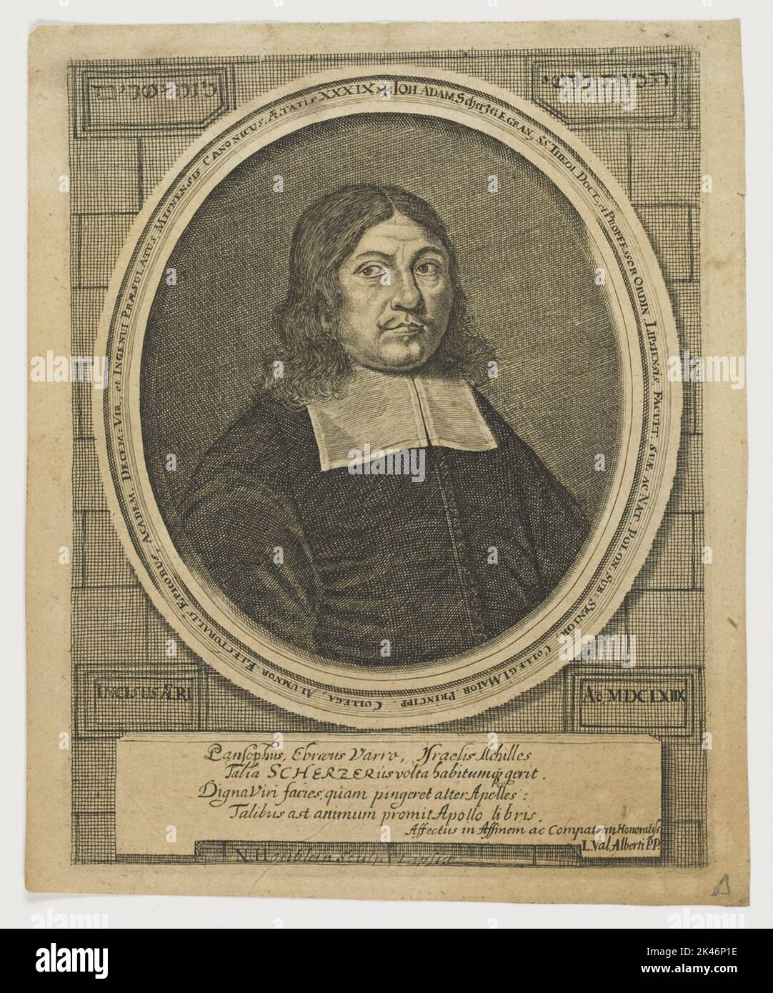 Portrait of IOH. Adam Scherzer Stock Photo - Alamy