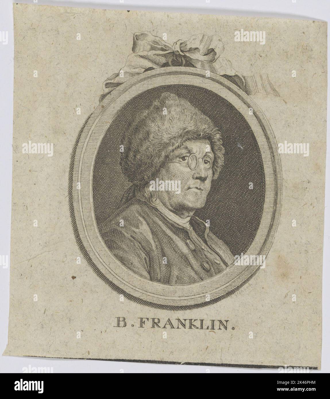 Portrait of B. Franklin Stock Photo - Alamy