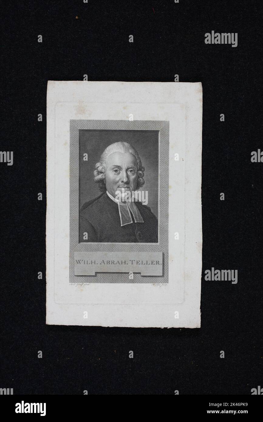 Portrait of the Wilh. Abrah. Plate Stock Photo - Alamy