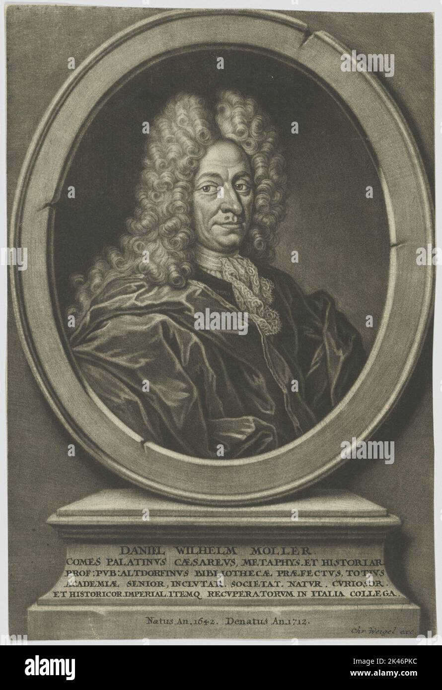 Portrait of Daniel Wilhelm Moller Stock Photo - Alamy