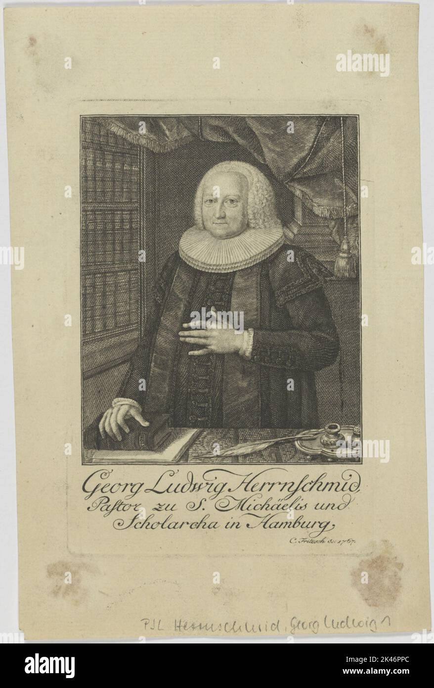 Portrait of Georg Ludwig Herrnschmid Stock Photo - Alamy