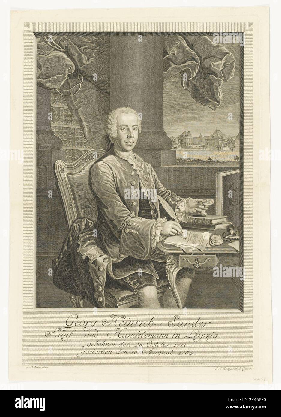 Portrait of Georg Heinrich Sander Stock Photo - Alamy