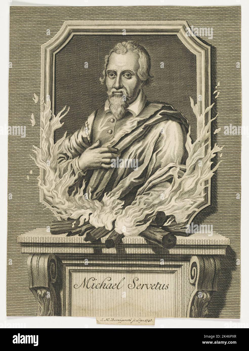 Portrait of Michael Servetus Stock Photo - Alamy