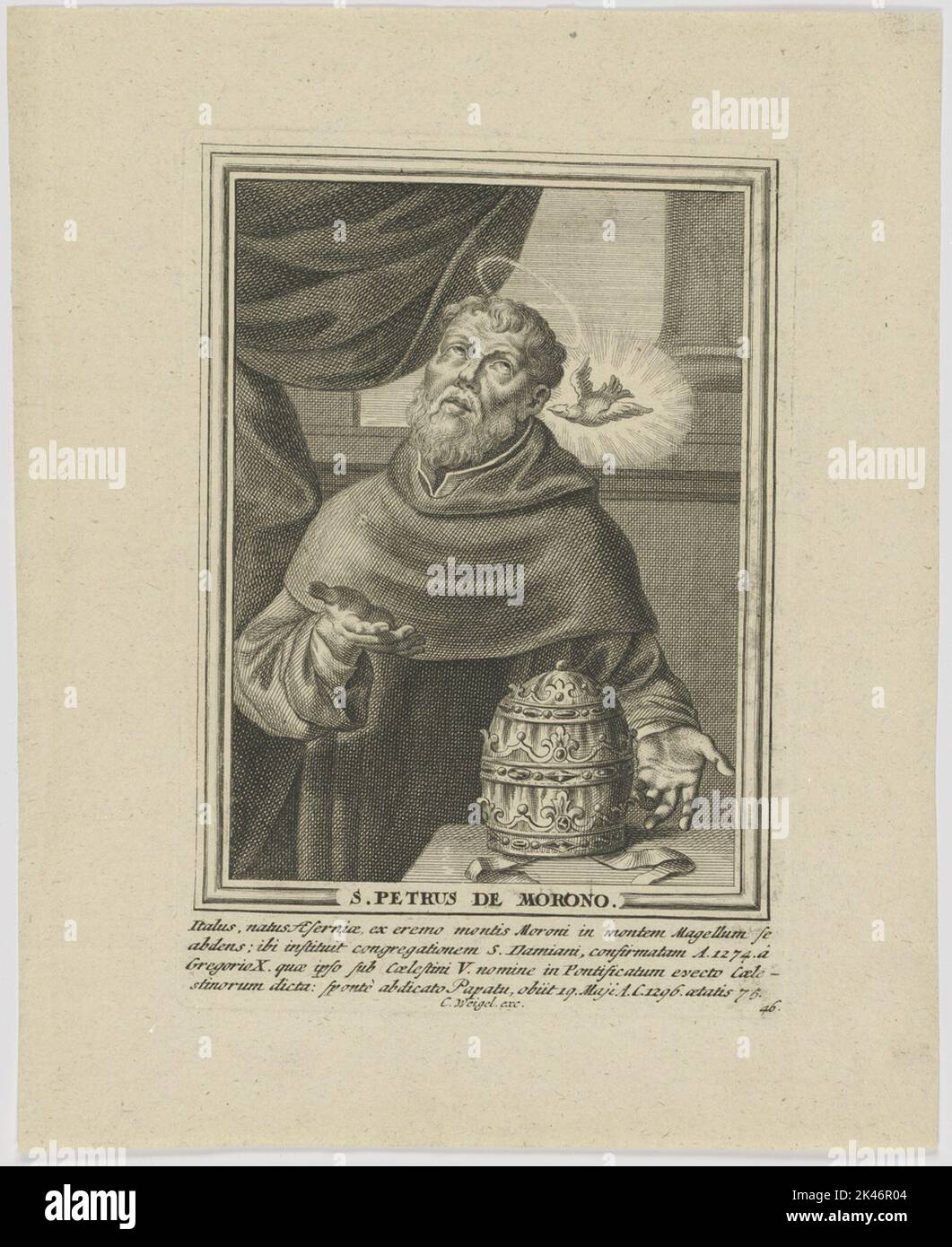 Portrait of S. Petrus de Morono Stock Photo - Alamy