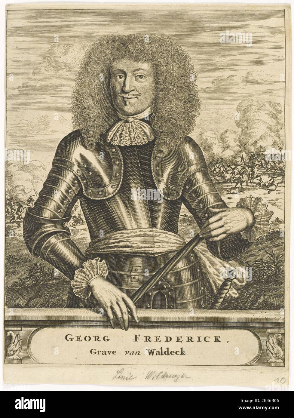 Portrait of Georg Frederick Grave van Waldeck Stock Photo - Alamy