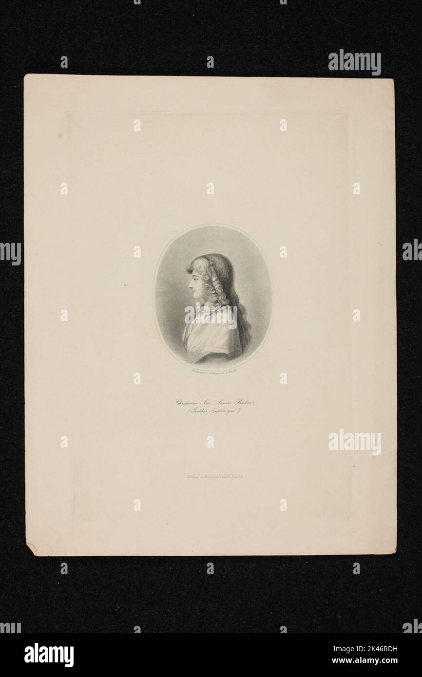 Portrait of Christiane Am.-Louise Becker Stock Photo - Alamy