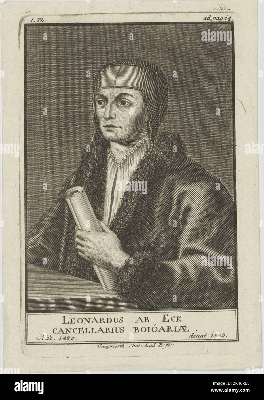 Portrait of the Leonardus from Eck Stock Photo - Alamy