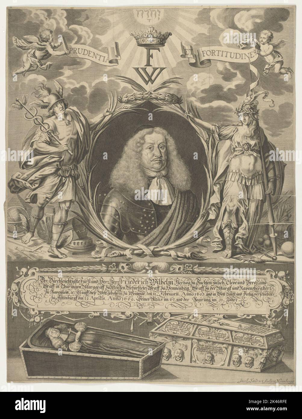 Portrait of Friederich Wilhelm zu Sachsen Stock Photo - Alamy