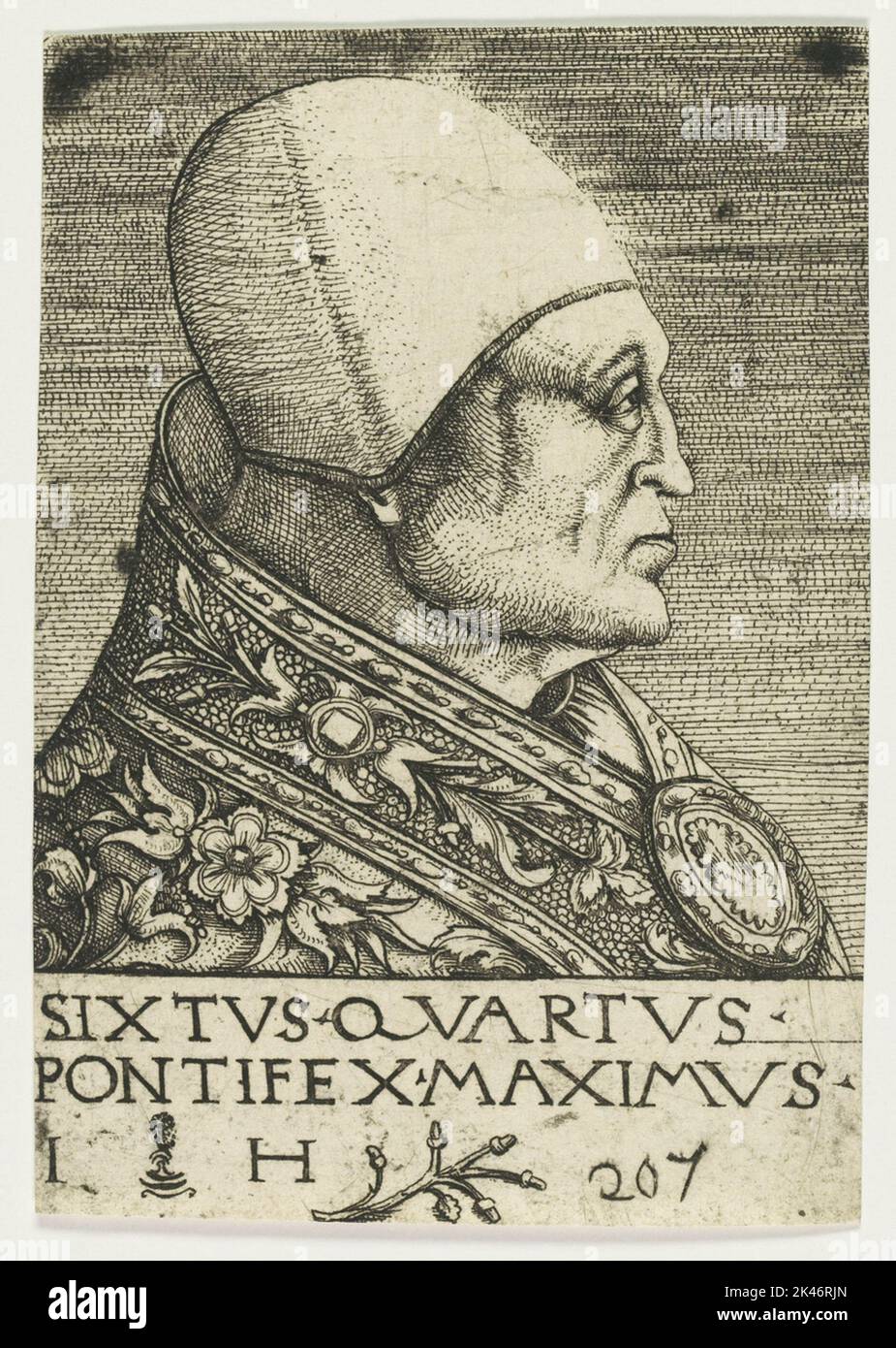 Portrait of the SixtVs QvartVs, Pontifex Maximvs Stock Photo - Alamy