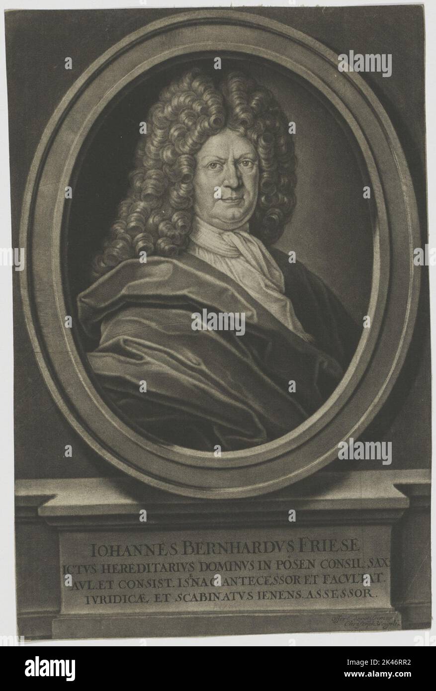 Portrait of the Iohannes Bernhardvs Friese Stock Photo - Alamy