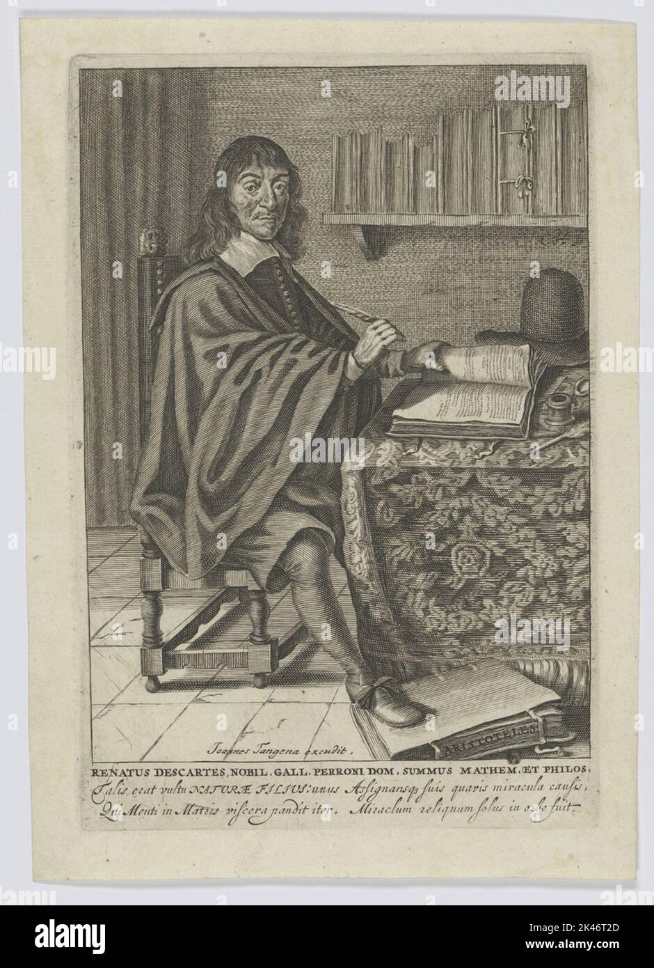 Portrait of the Renatus Descartes Stock Photo - Alamy
