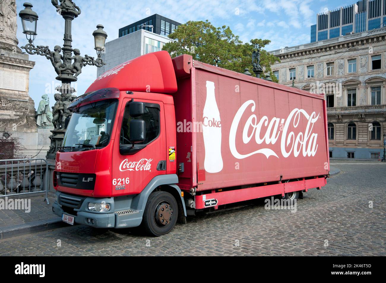 Coca Cola truck in Brussels, Belgium Stock Photo - Alamy