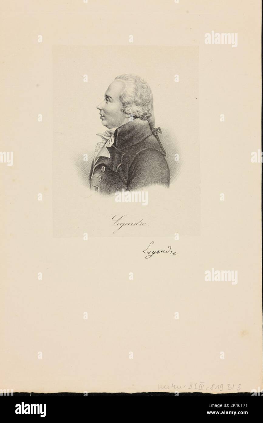 Portrait of the Legendre Stock Photo - Alamy