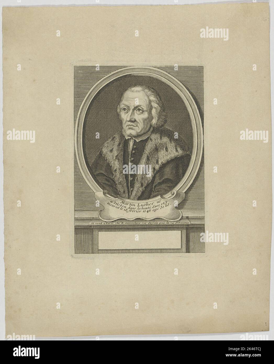 Portrait of Martin Luther Stock Photo - Alamy