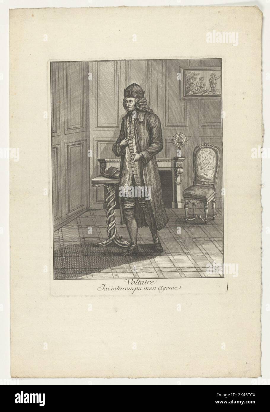 Portrait of the Voltaire Stock Photo - Alamy