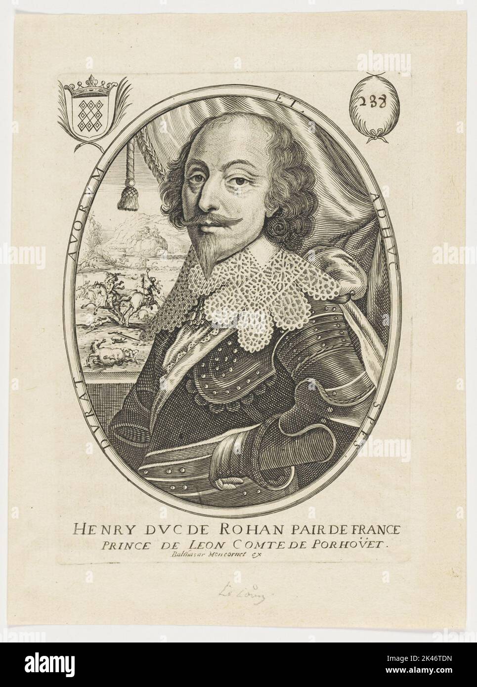 Portrait of Henry, DVC de Rohan Stock Photo - Alamy