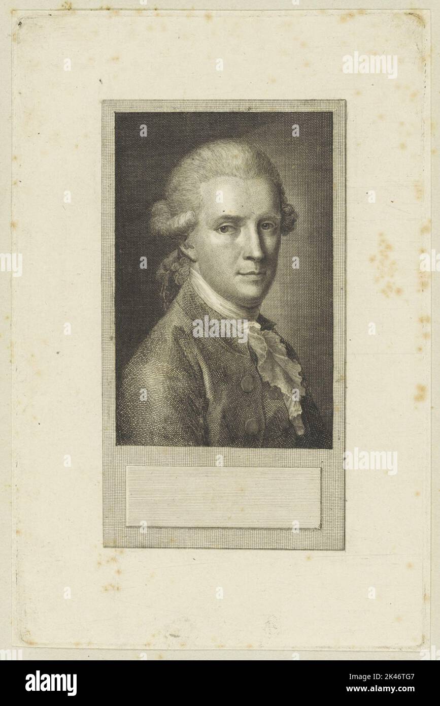 Portrait of Johann Georg Zimmermann Stock Photo - Alamy