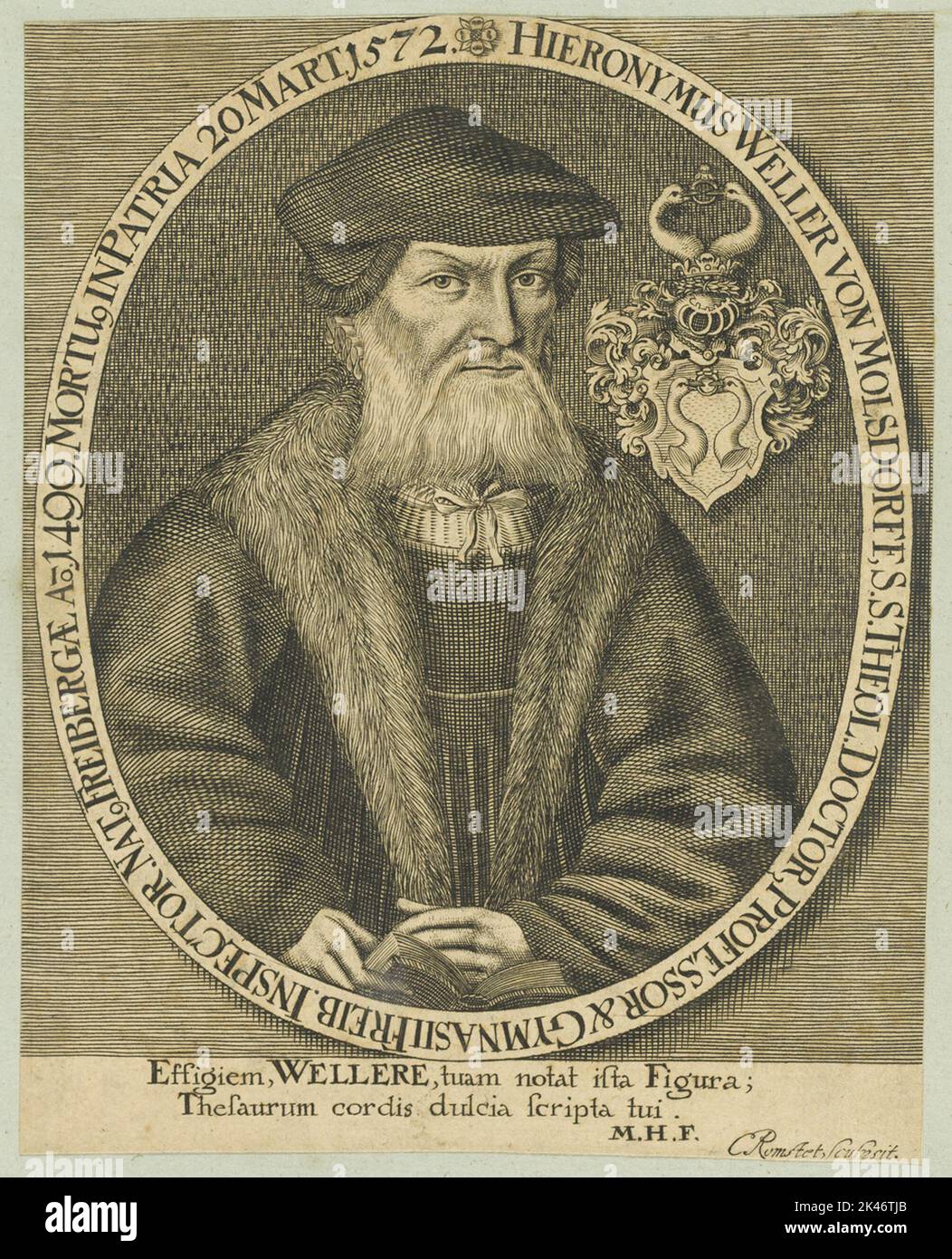 Portrait of the Hieronymus Weller von Molsdorff Stock Photo - Alamy