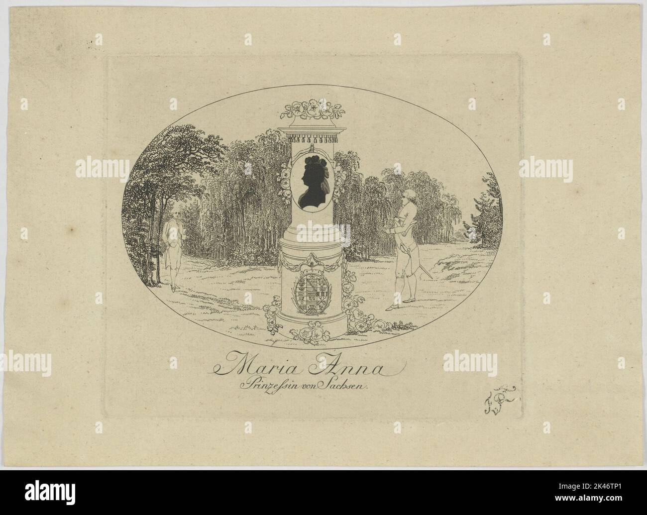 Portrait of Maria Anna of Saxony Stock Photo - Alamy