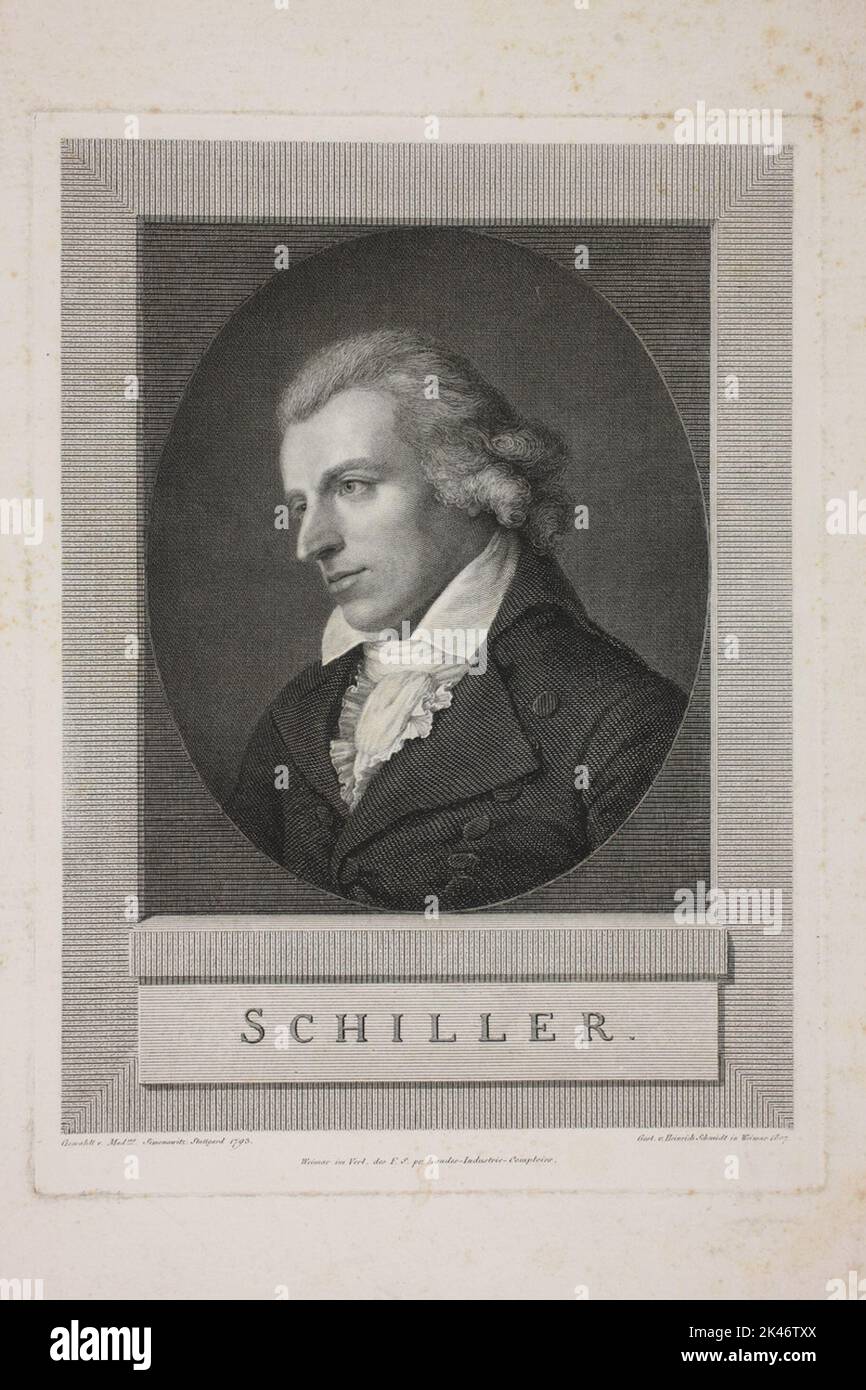 Portrait of the Schiller Stock Photo - Alamy