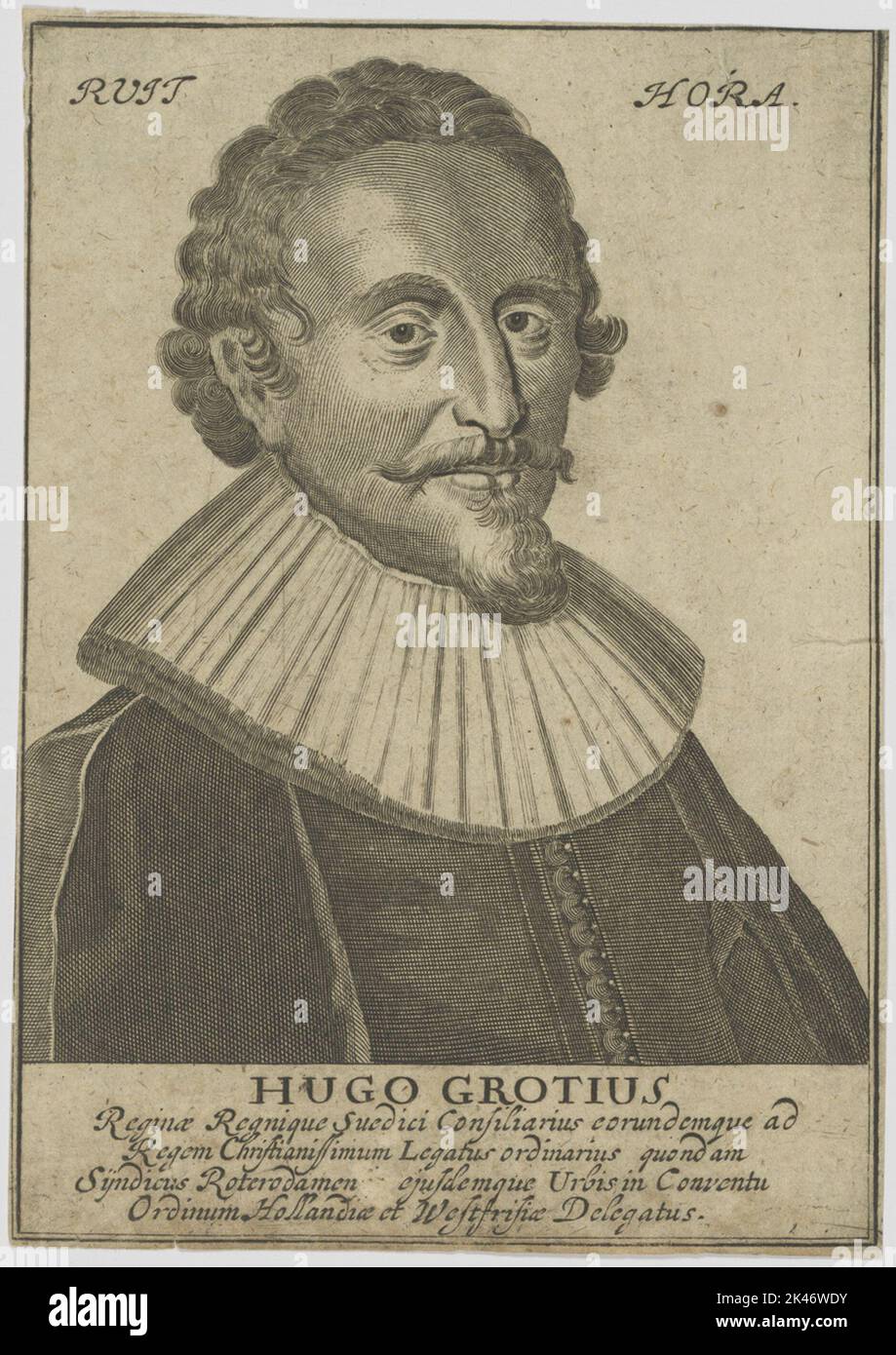 Portrait of Hugo Grotius Stock Photo - Alamy